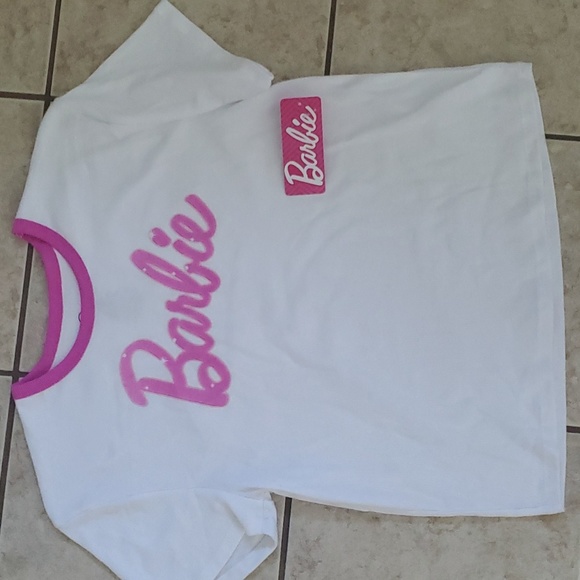Barbie | Tops | Nwt Barbie Cropped Tshirt Jr Sz Xxl Adult Sm | Poshmark